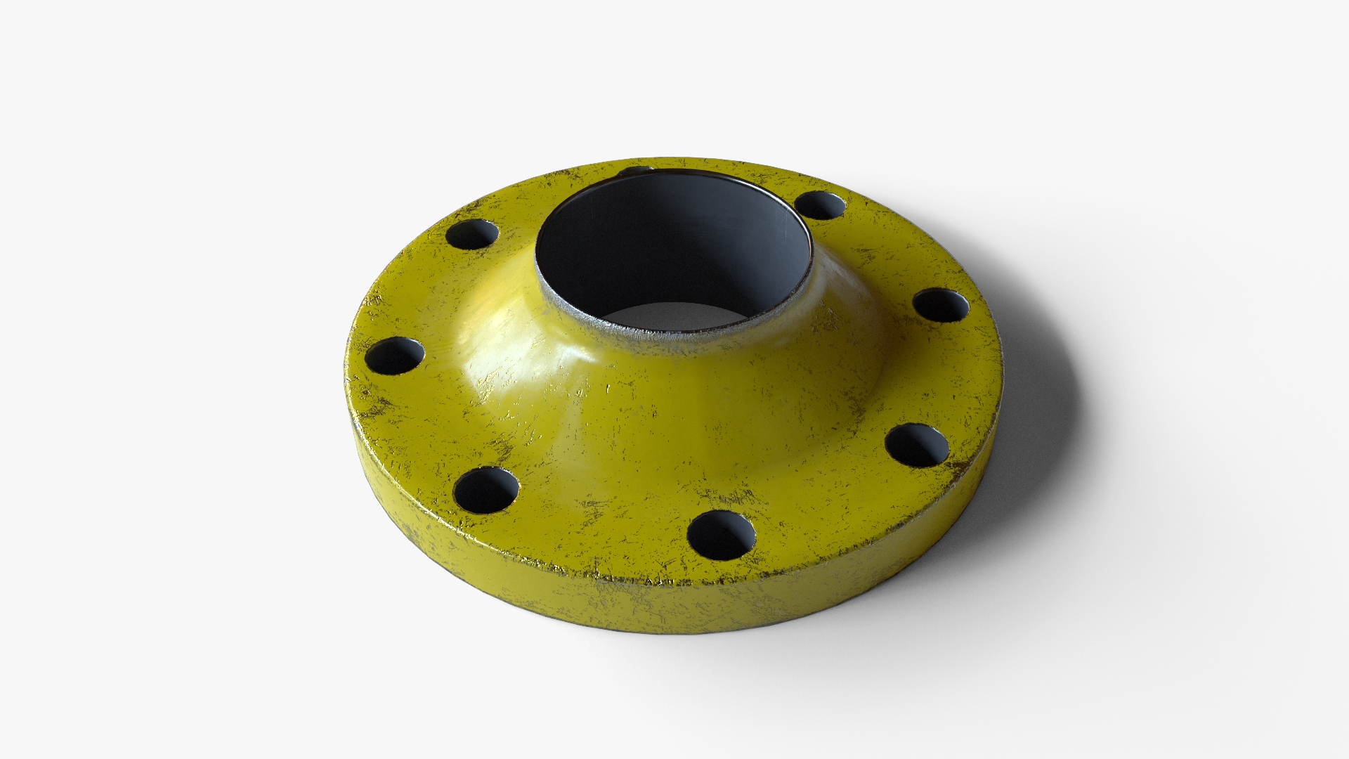 Flange DN100 YELLOW Model - TurboSquid 2036159