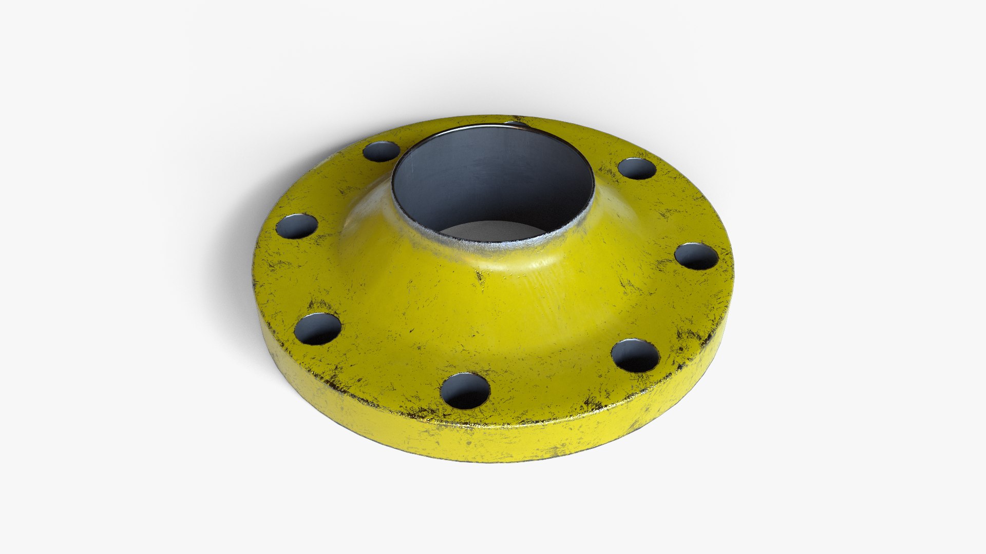 Flange DN100 YELLOW Model - TurboSquid 2036159