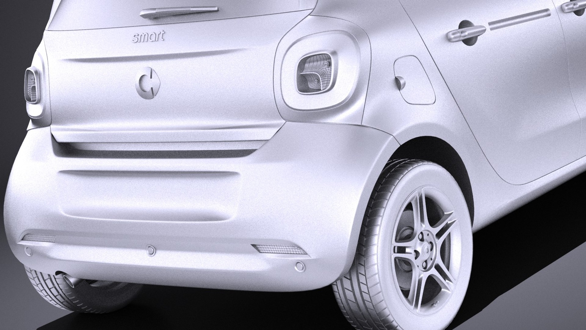 2016 Smart Forfour 3D Model - TurboSquid 1235655