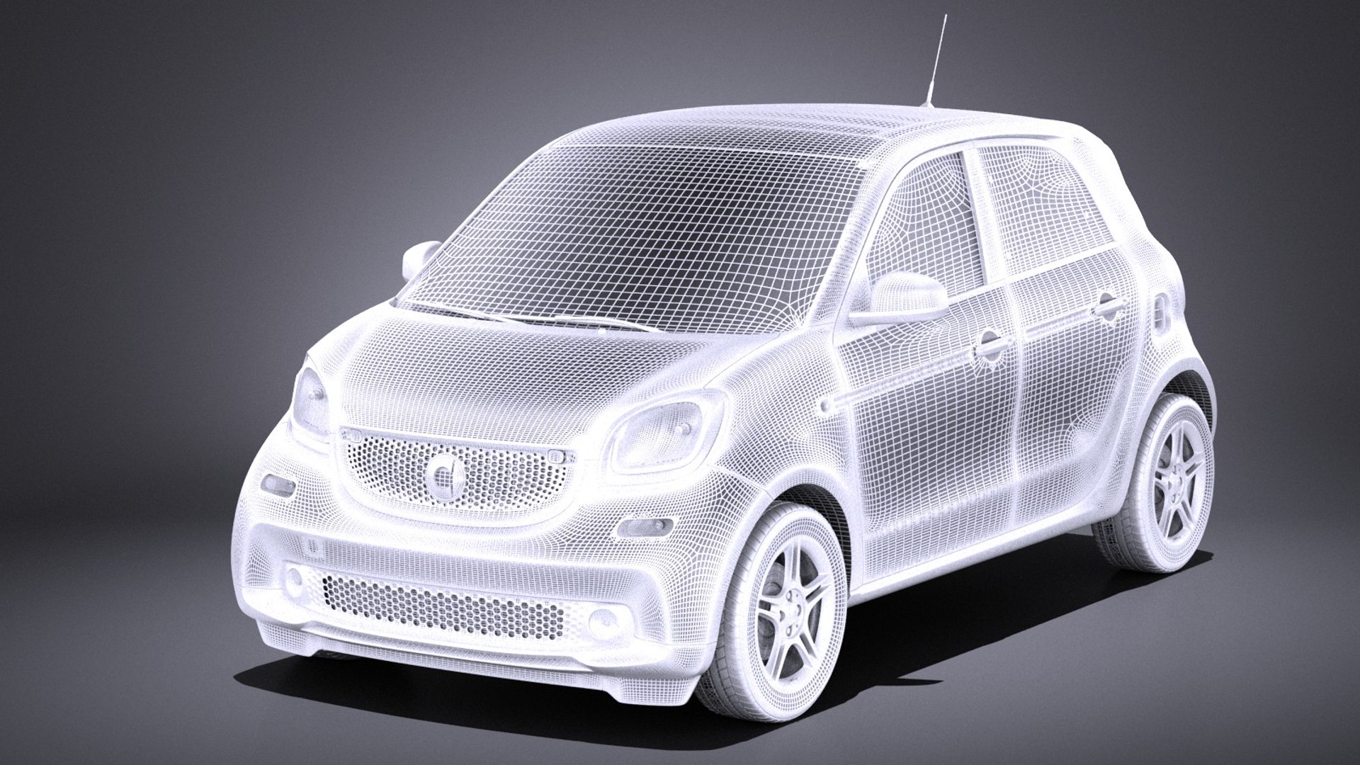 2016 Smart Forfour 3D Model - TurboSquid 1235655