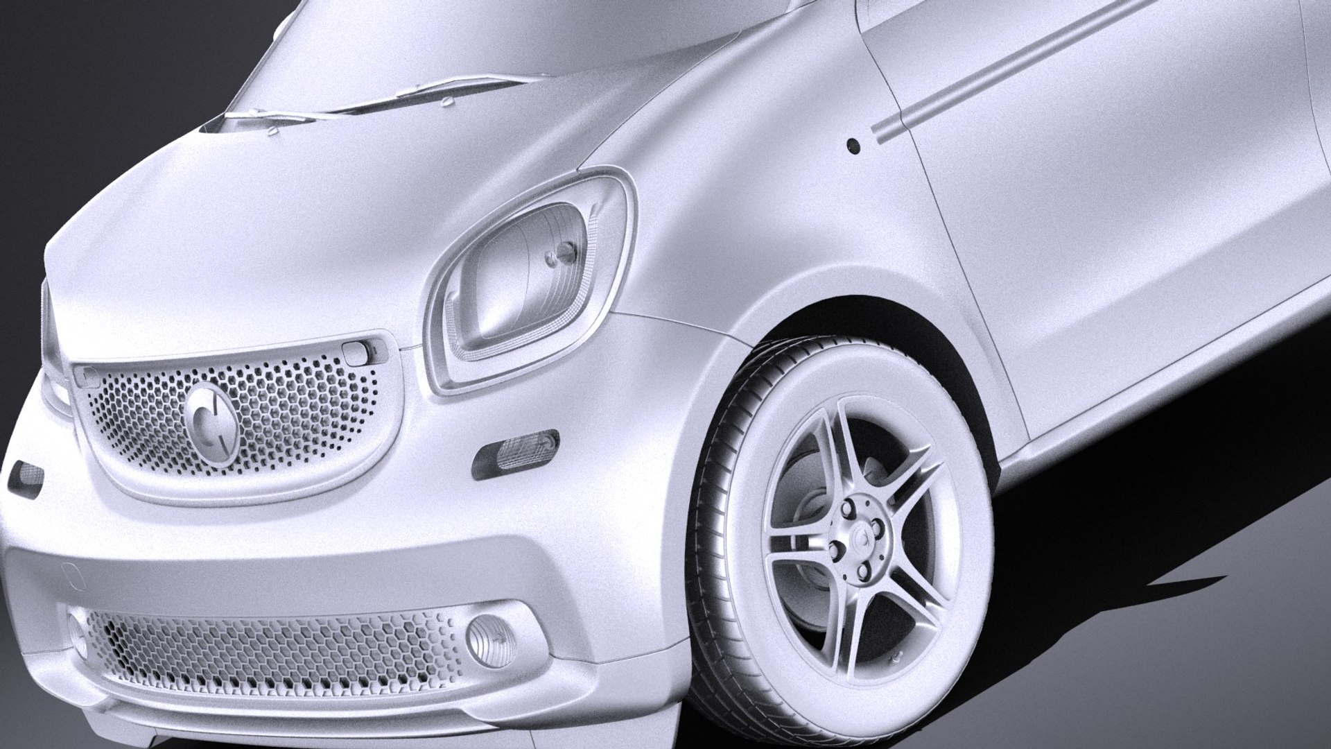 2016 Smart Forfour 3D Model - TurboSquid 1235655