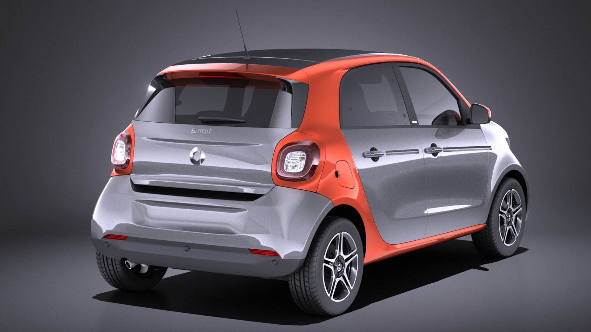 2016 Smart Forfour 3D Model - TurboSquid 1235655