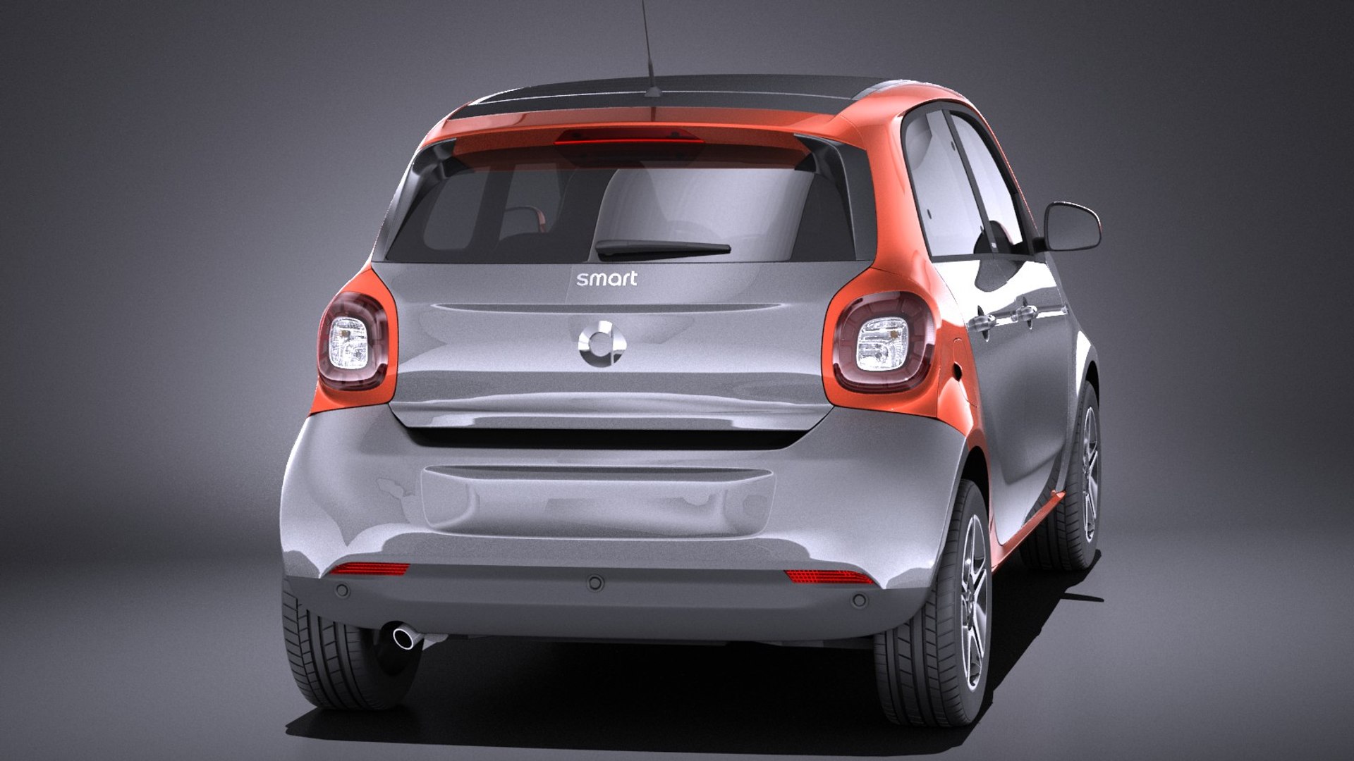 2016 Smart Forfour 3D Model - TurboSquid 1235655