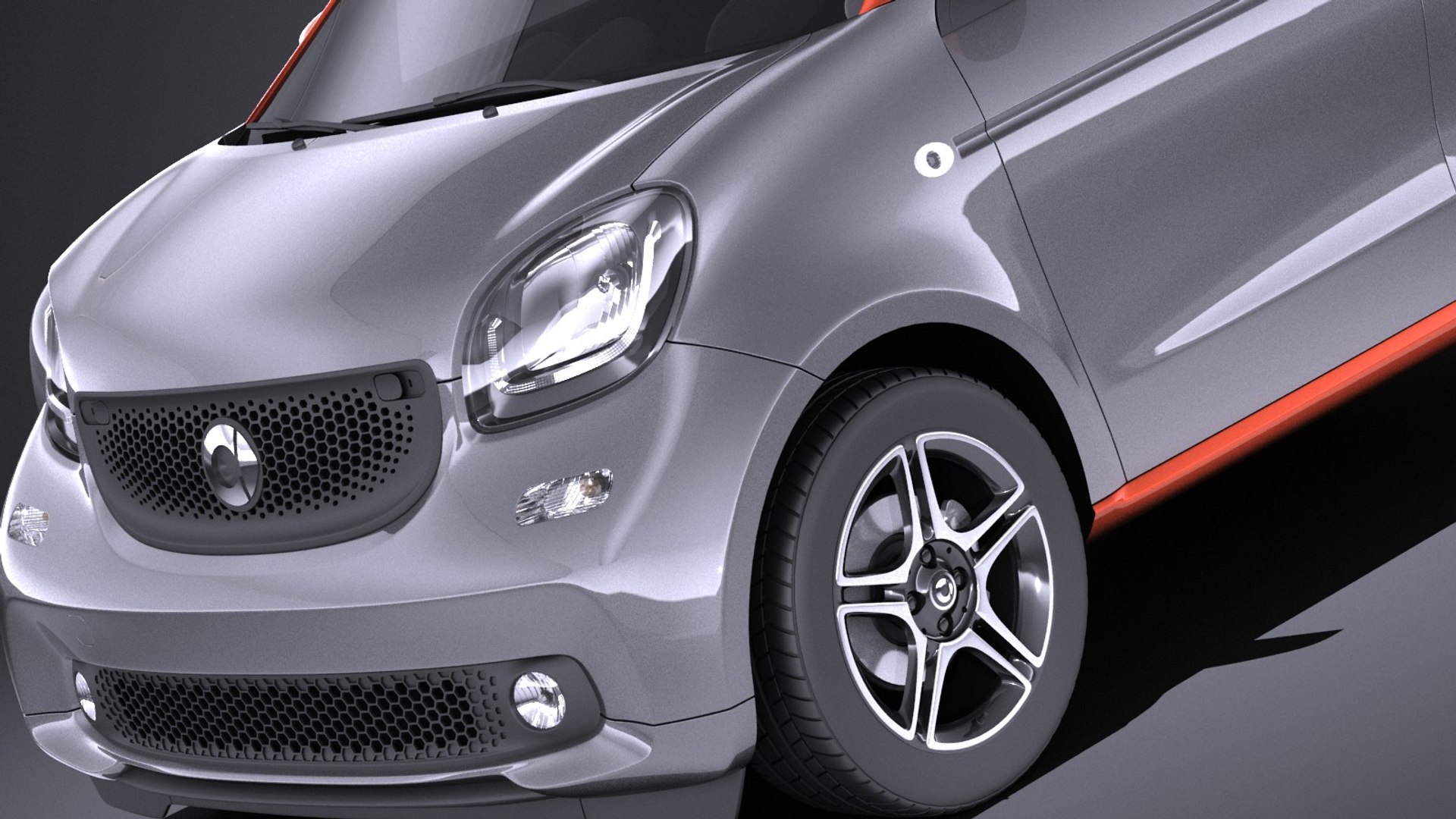 2016 Smart Forfour 3D Model - TurboSquid 1235655