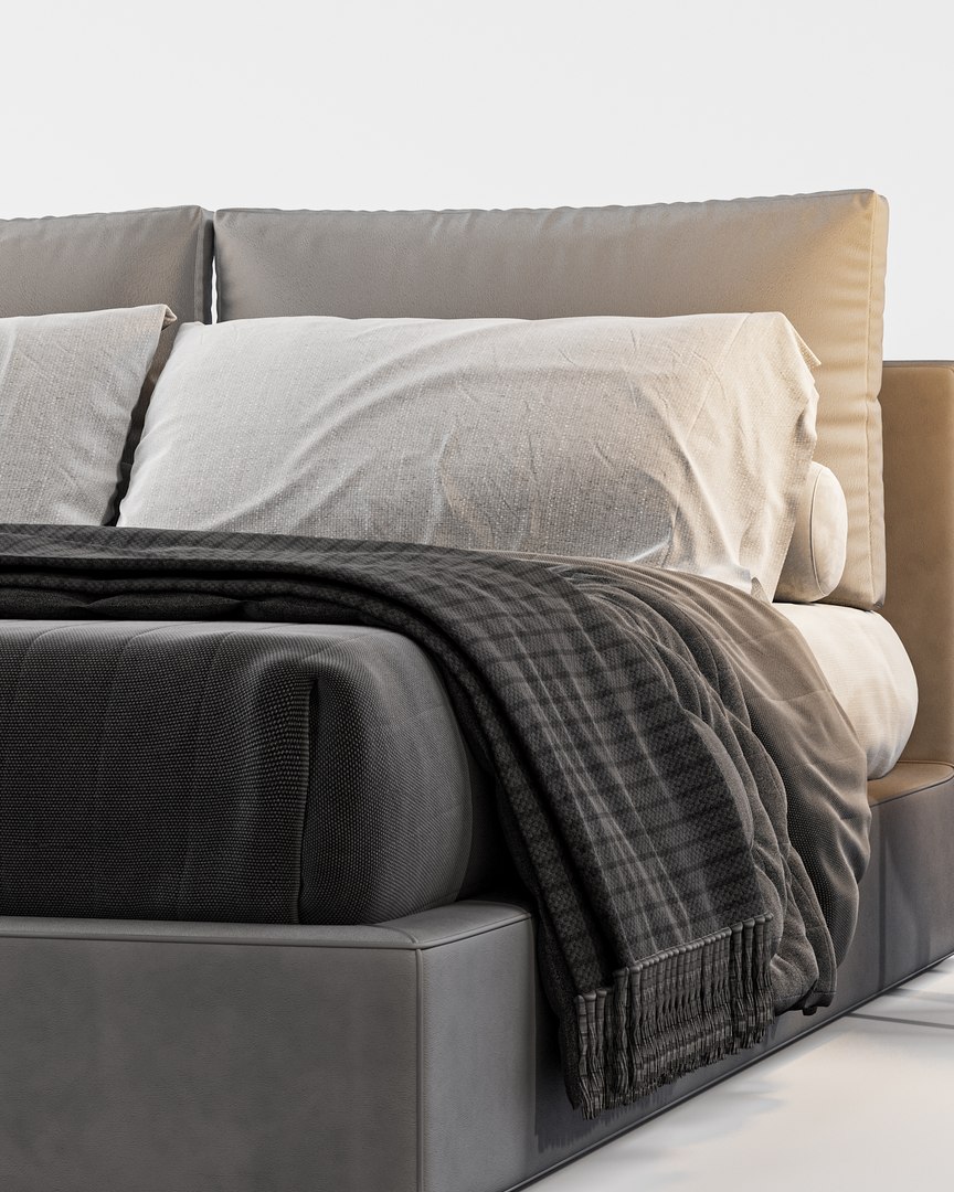 modelo 3d Restoration Hardware Cloud Platform Bed - TurboSquid 2014963