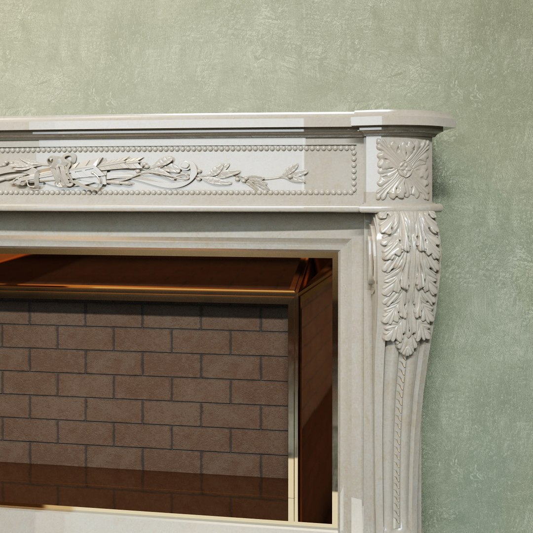 Fireplace Neoclassicism Louis Xvi 3d Model