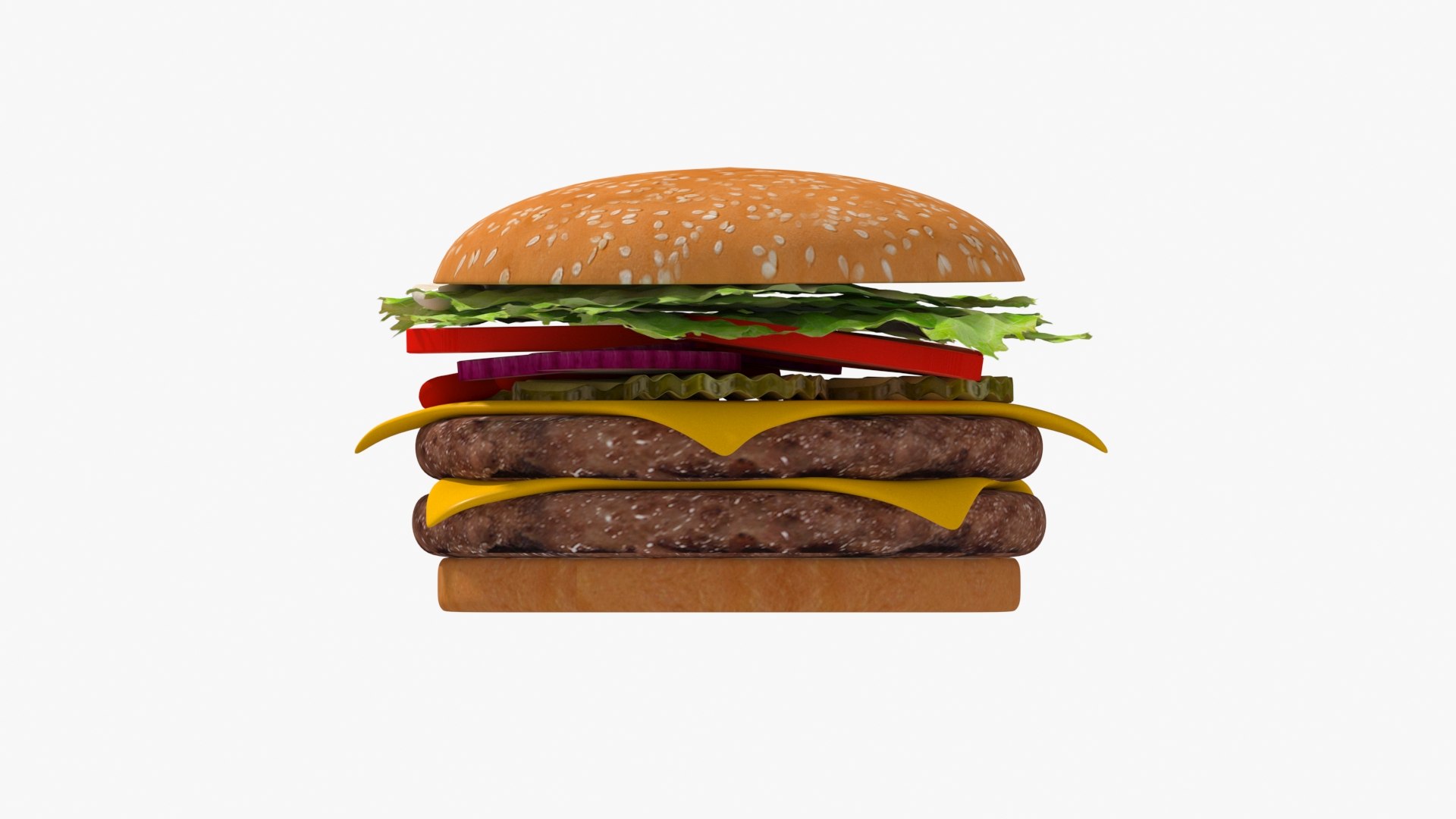 3D Burger Beef Hamburger model - TurboSquid 2047578