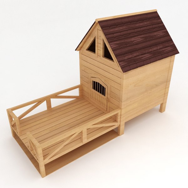 3d dog house model