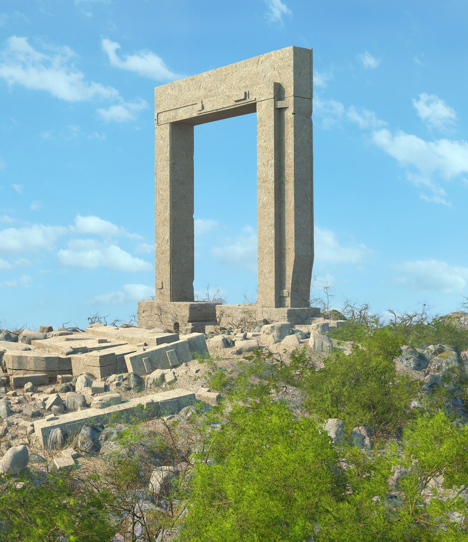 3D Model Portara Temple Of Apollon Naxos Gate - TurboSquid 1830975