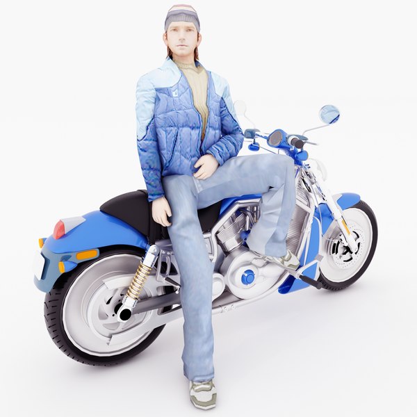 modelo 3d motociclista chopper 4 - TurboSquid 1981104