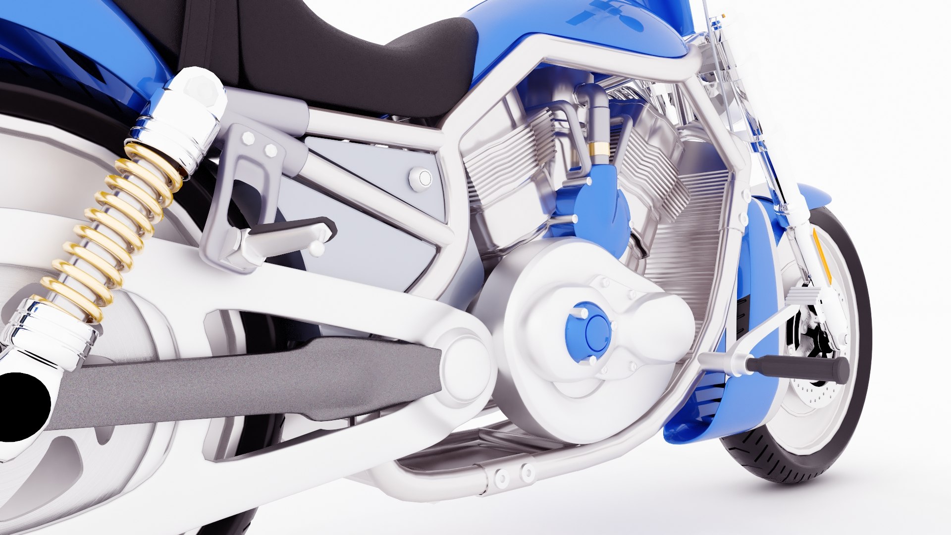 3D Chopper Biker 4 Model - TurboSquid 1981104