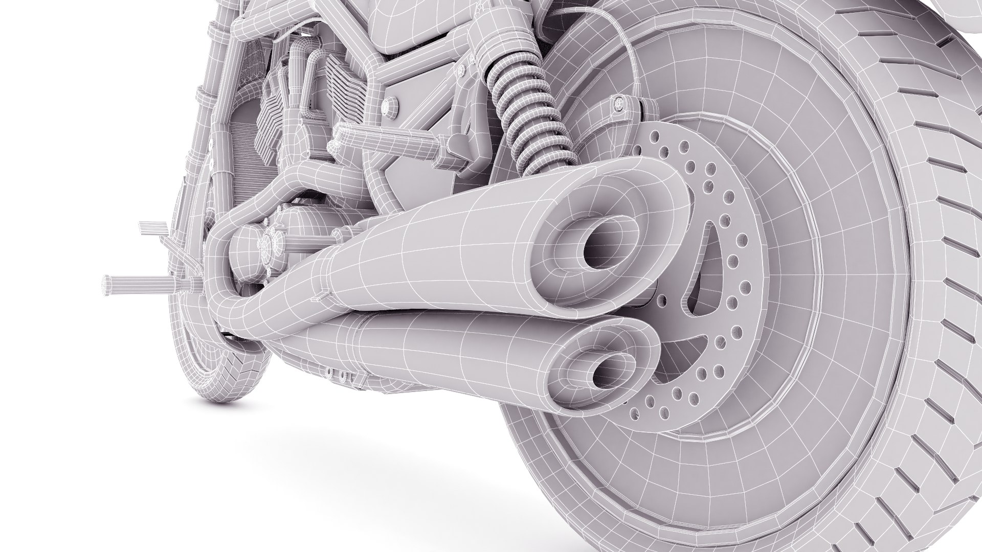 3D Chopper Biker 4 Model - TurboSquid 1981104