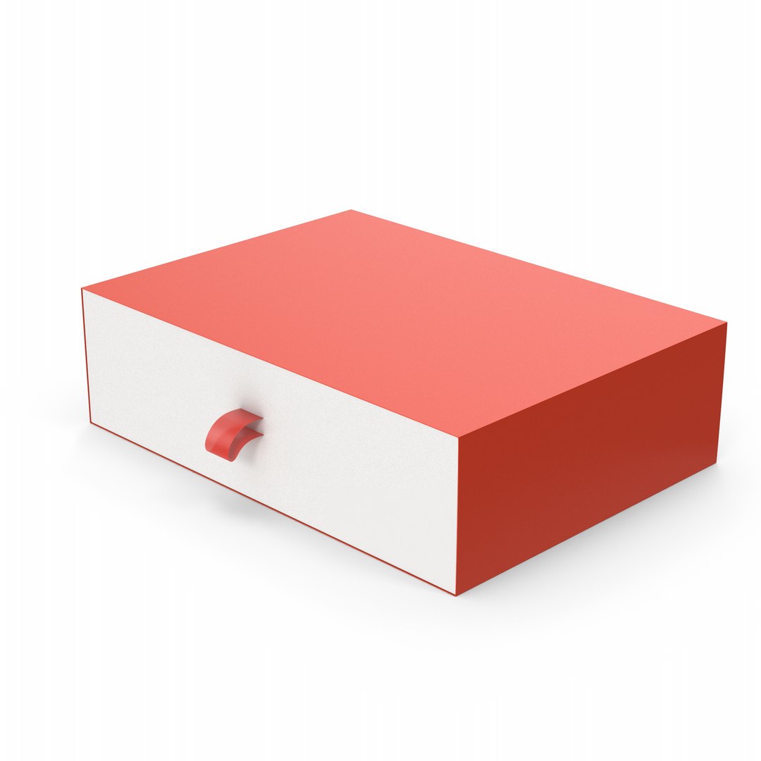3D Red Box Package With Handle - TurboSquid 2188620