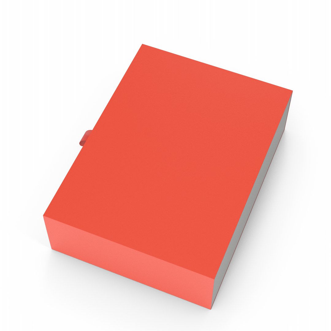 3D Red Box Package With Handle - TurboSquid 2188620