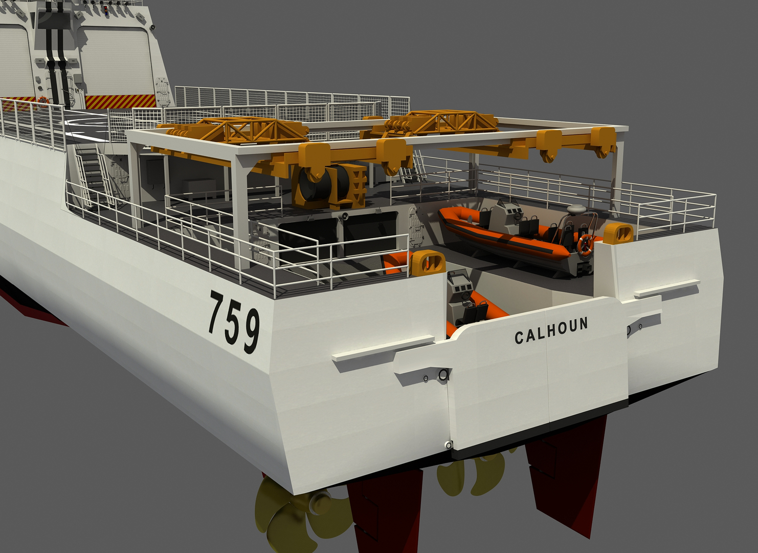 modelo 3d USCGC CALHOUN LEGEND CLASS US CUTTER-COAST GUARD - TurboSquid ...