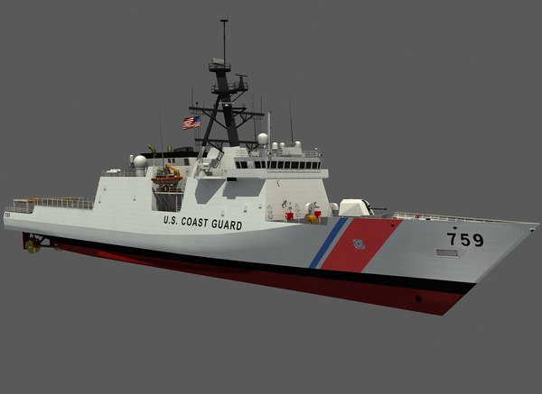 modèle 3D de USCGC CALHOUN LEGEND CLASS US CUTTER-COAST GUARD ...