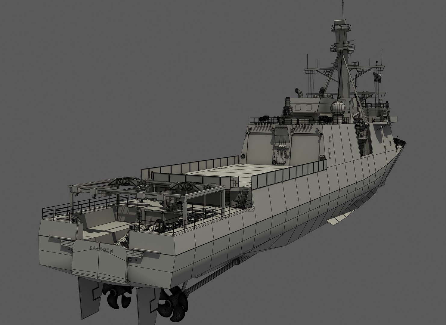 3D Model USCGC CALHOUN LEGEND CLASS US CUTTER-COAST GUARD - TurboSquid ...