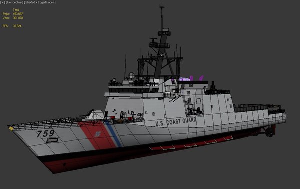USCGC CALHOUN LEGEND CLASS US CUTTER-COAST GUARD3D模型 - TurboSquid 1965919