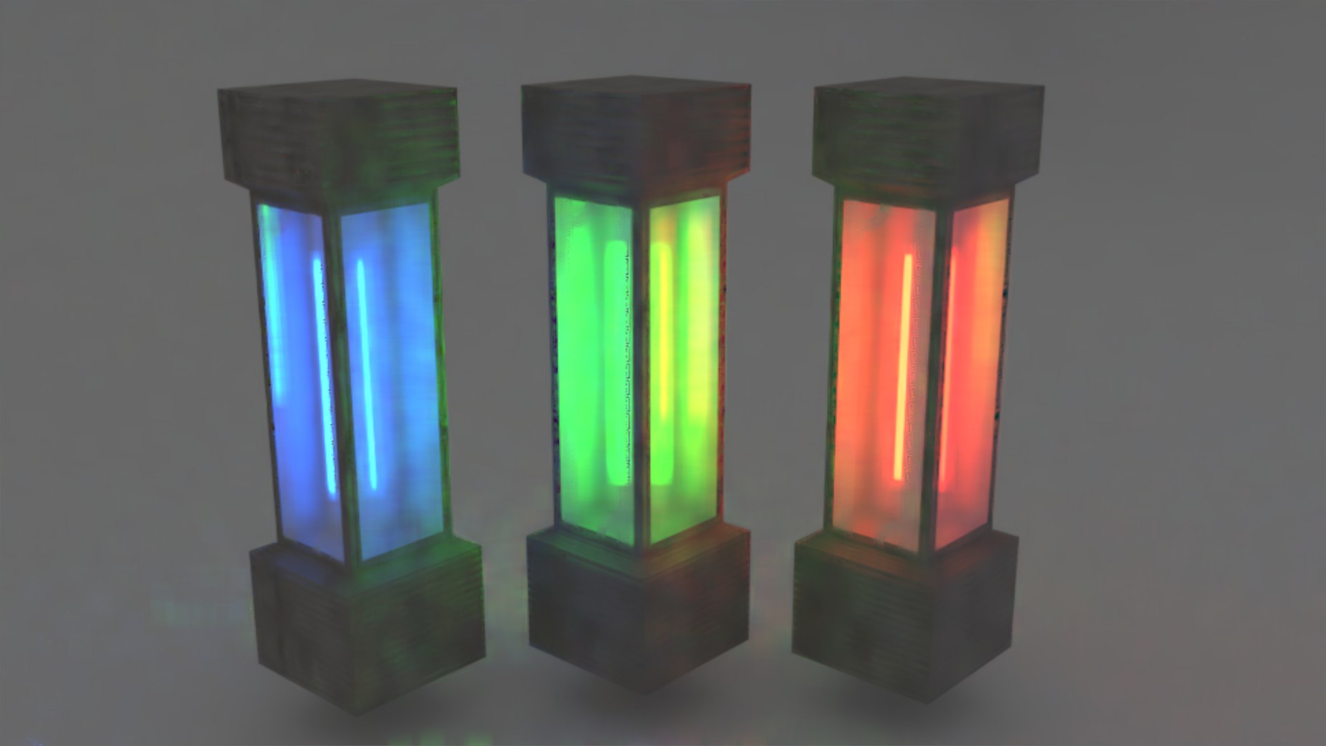 3D model Neon Architecture Walls and Columns - TurboSquid 2164885