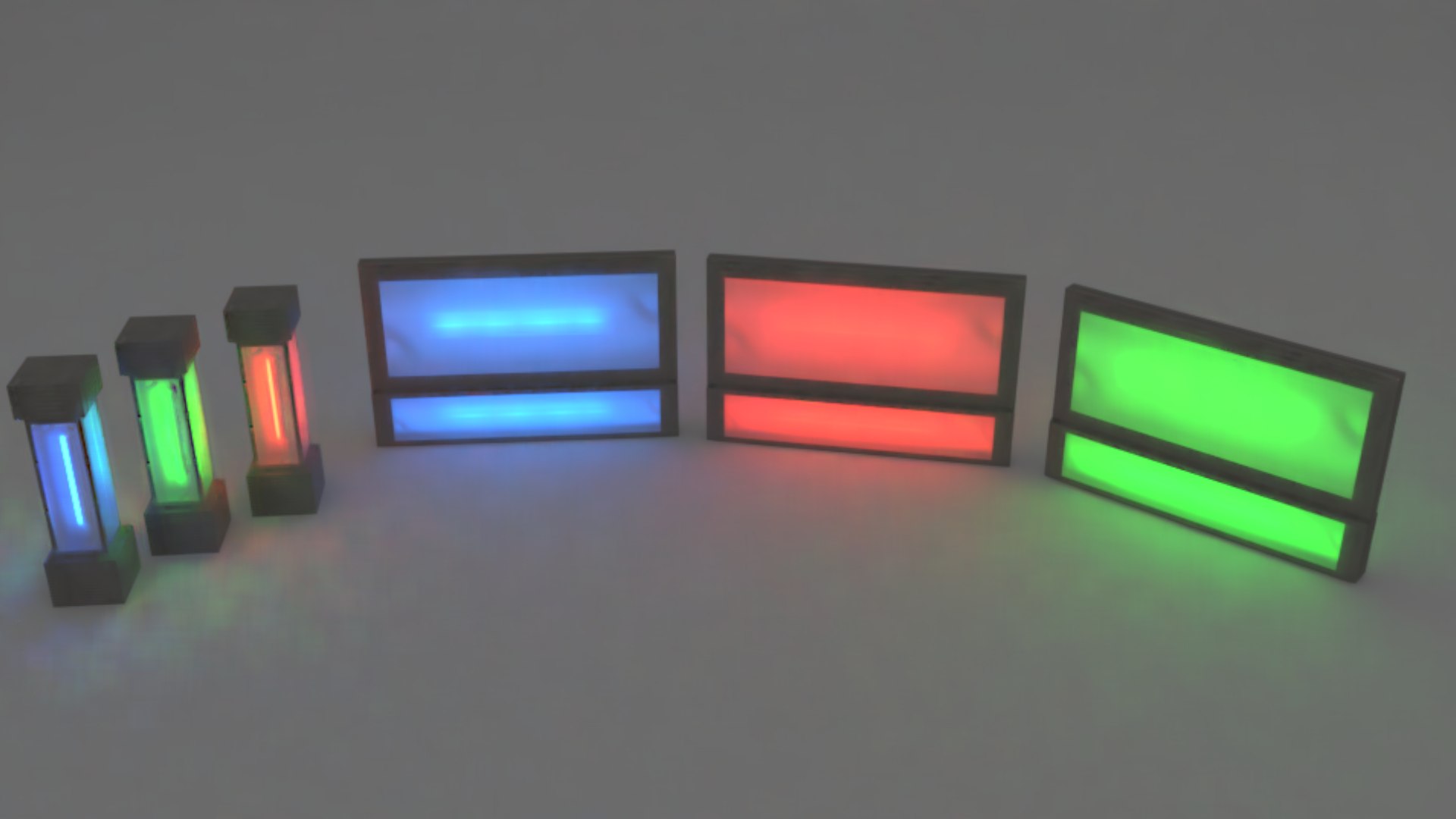 3D model Neon Architecture Walls and Columns - TurboSquid 2164885