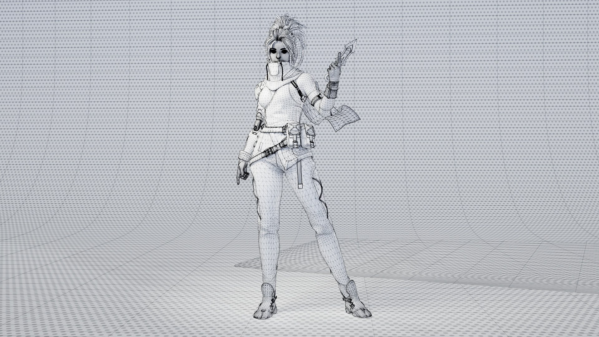 3D LISA - Female Game Character - TurboSquid 2094184