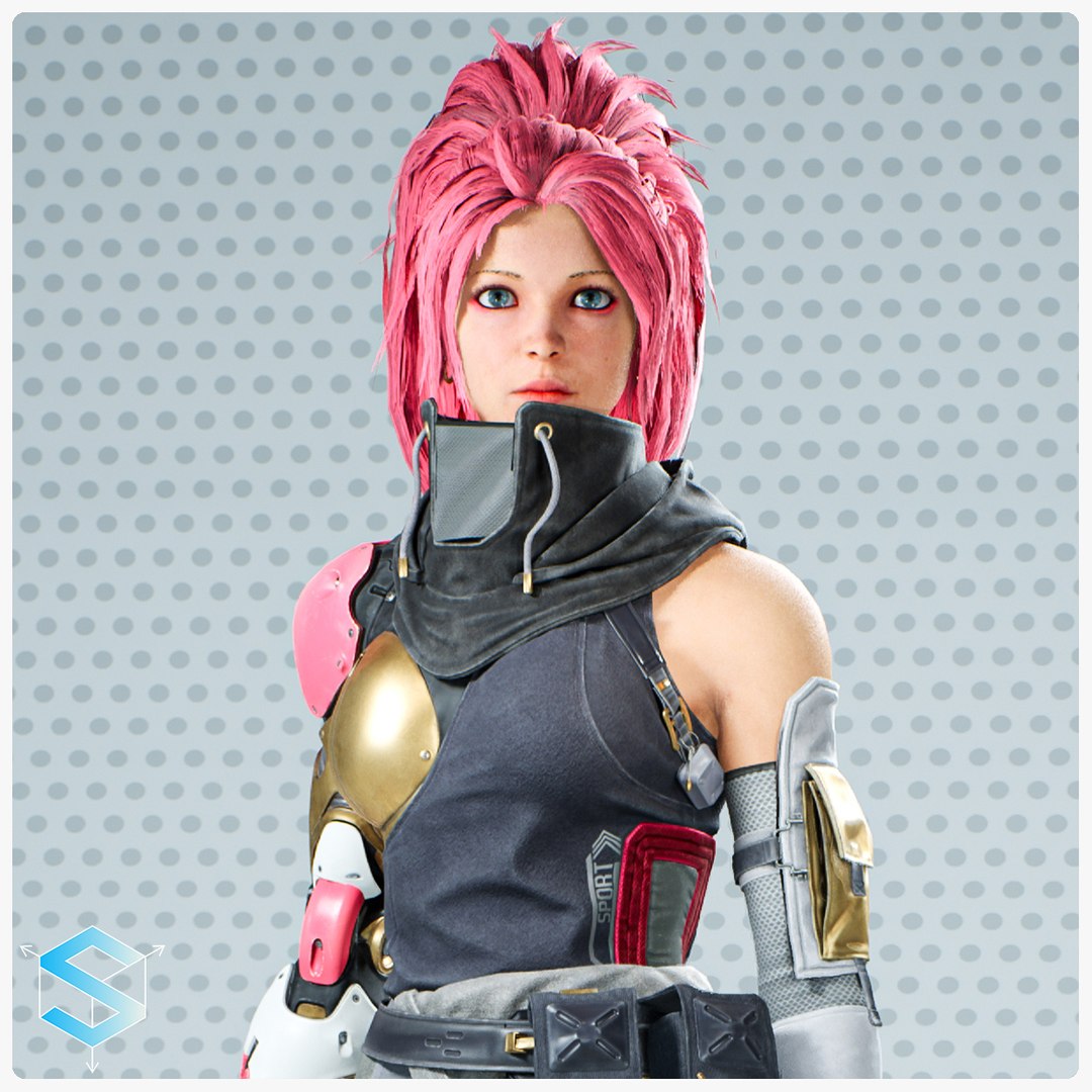 3D LISA - Female Game Character - TurboSquid 2094184