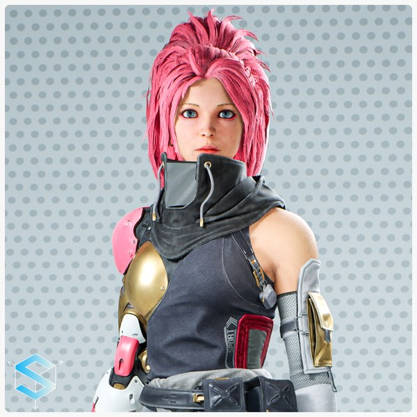 LISA - Female Game Character3Dモデル - TurboSquid 2094184