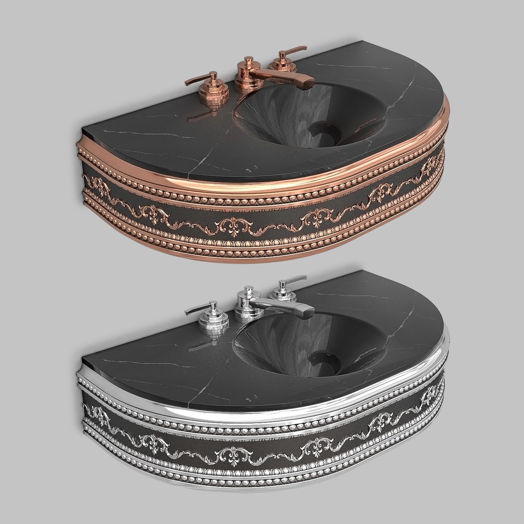 Free 3D Classic Wash Basin Model - TurboSquid 1564903