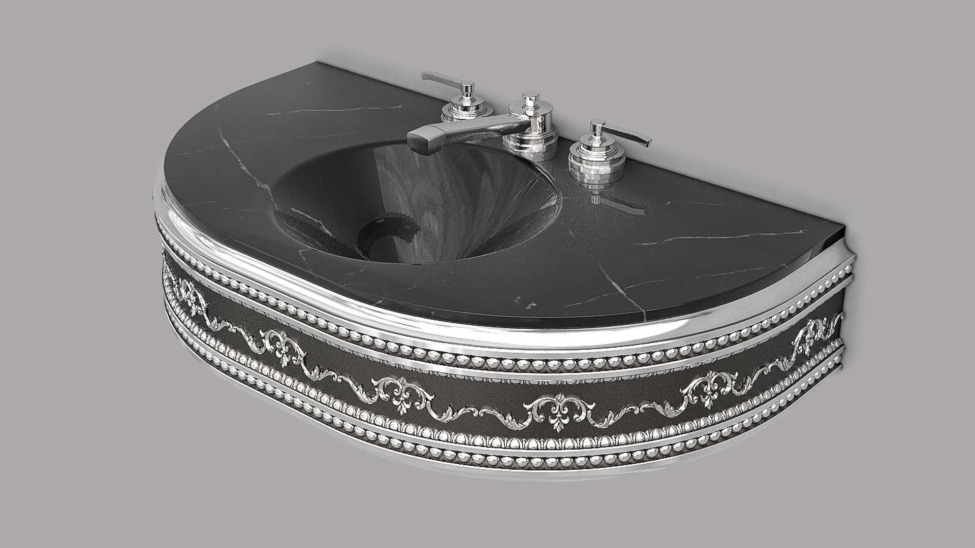 Free 3D Classic Wash Basin Model - TurboSquid 1564903