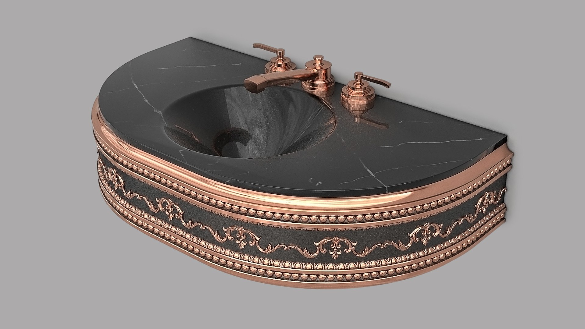 Free 3D Classic Wash Basin Model - TurboSquid 1564903