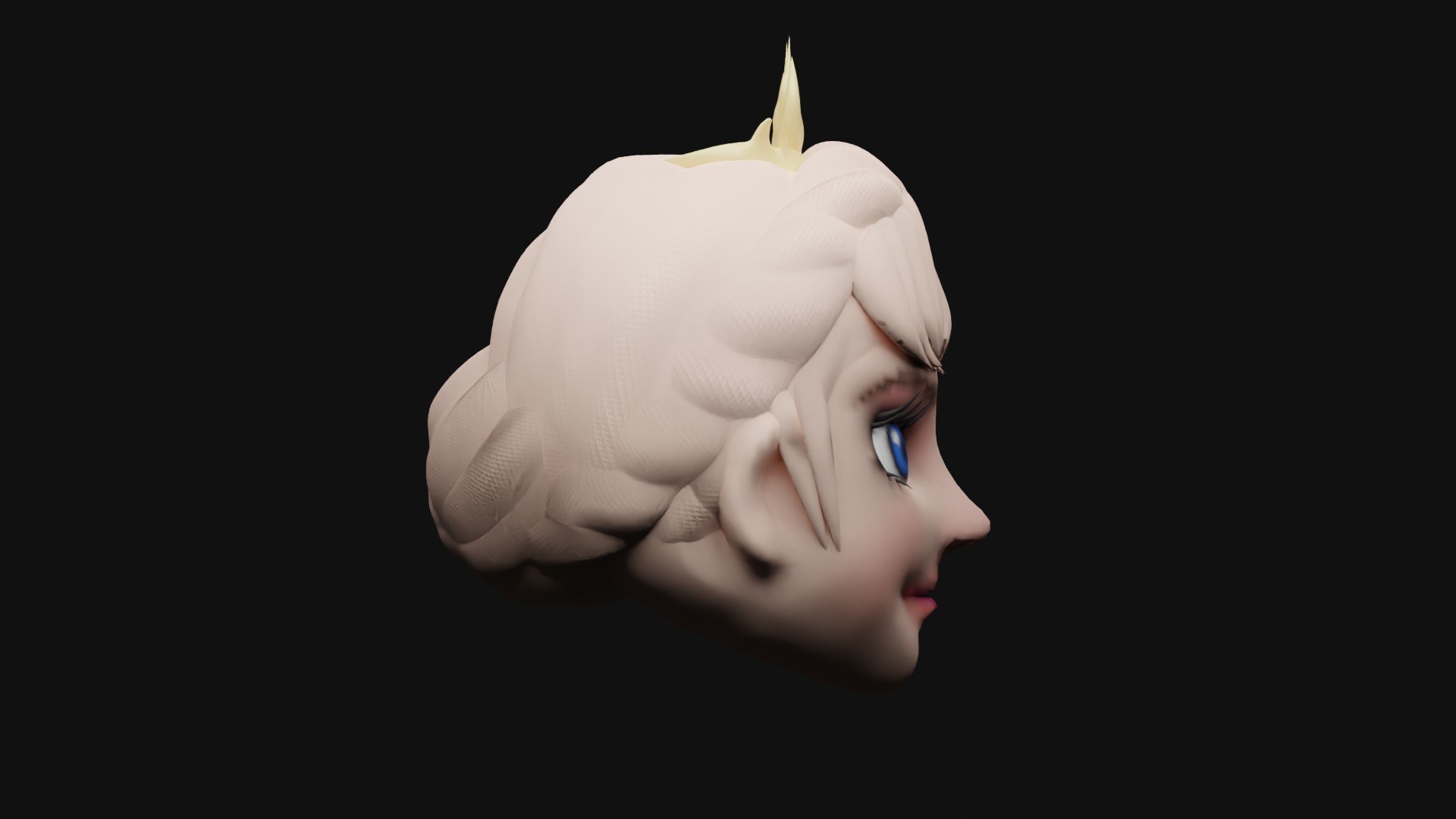 3D Elsa FROZEN head only model - TurboSquid 2057100