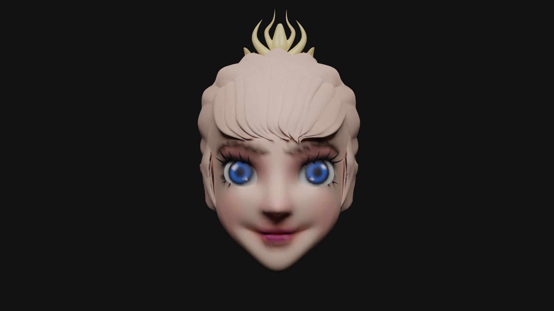 3D Elsa FROZEN head only model - TurboSquid 2057100