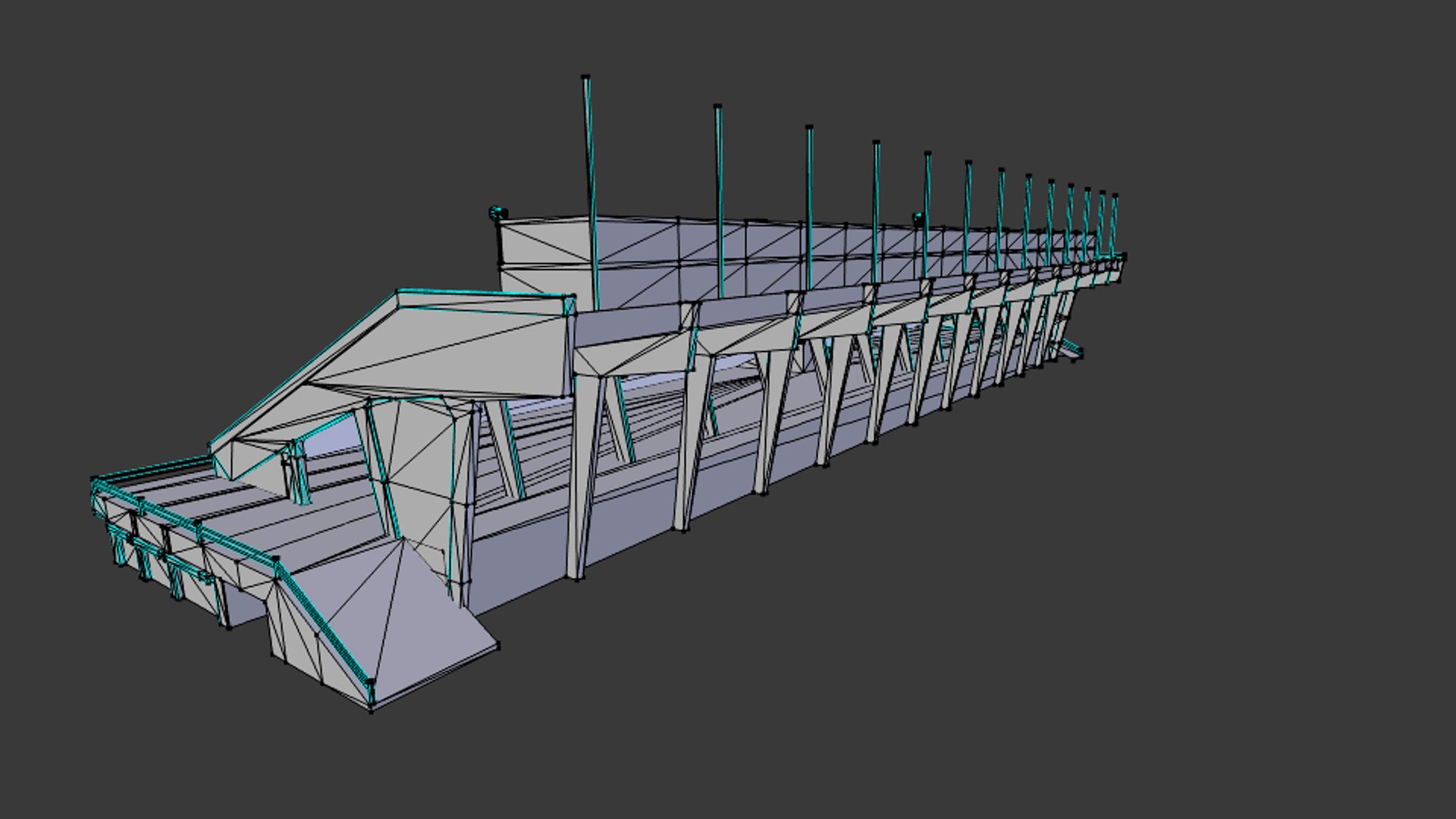 Fan Grandstand 3d Obj