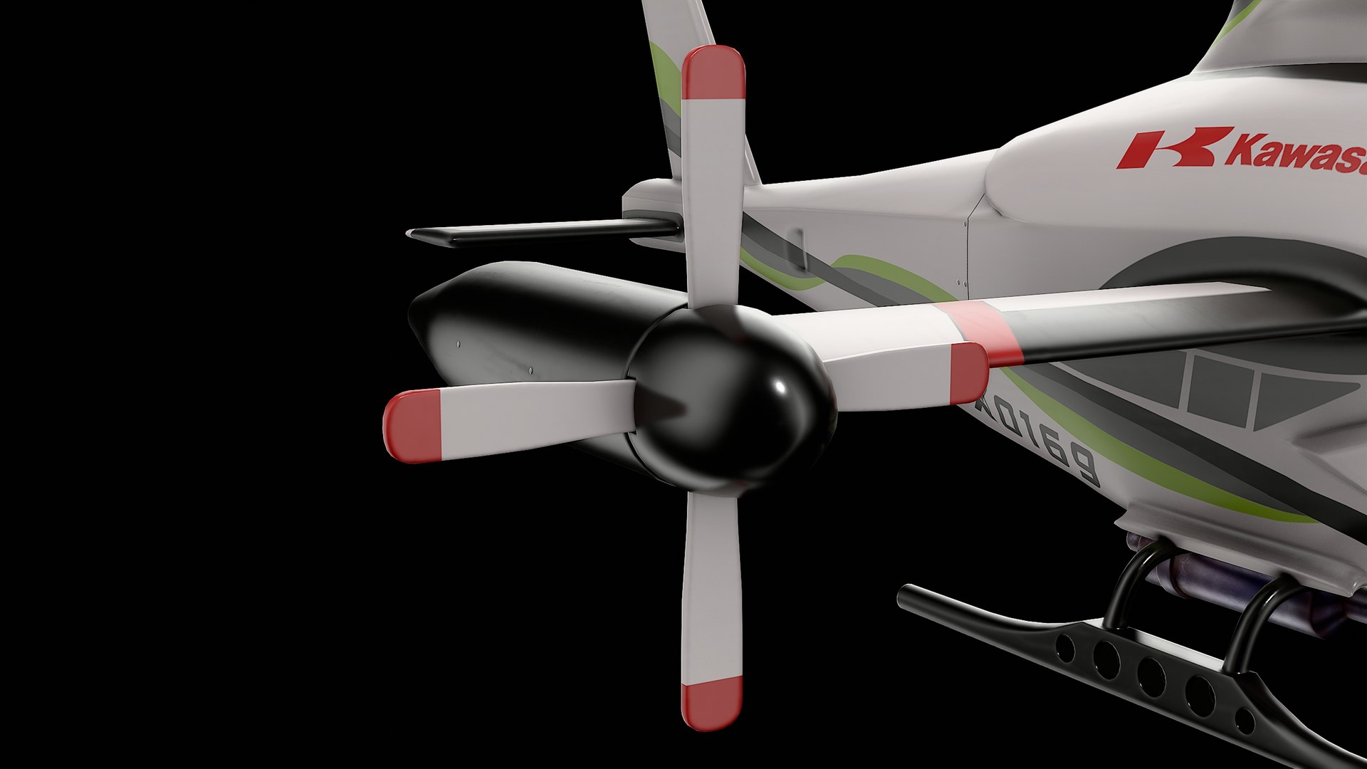 Kawasaki K-Racer X1 Unmanned Helicopter 3D Model - TurboSquid 2328911
