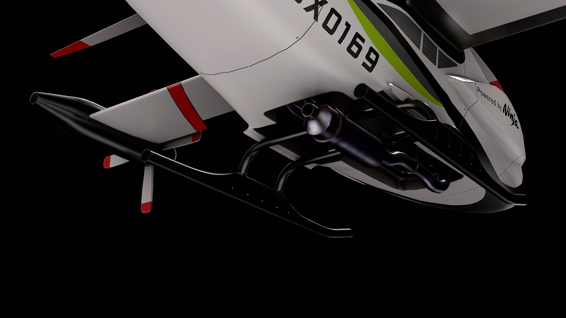 Kawasaki K-Racer X1 Unmanned Helicopter 3D Model - TurboSquid 2328911