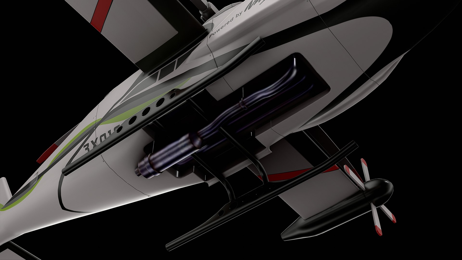 Kawasaki K-Racer X1 Unmanned Helicopter 3D Model - TurboSquid 2328911