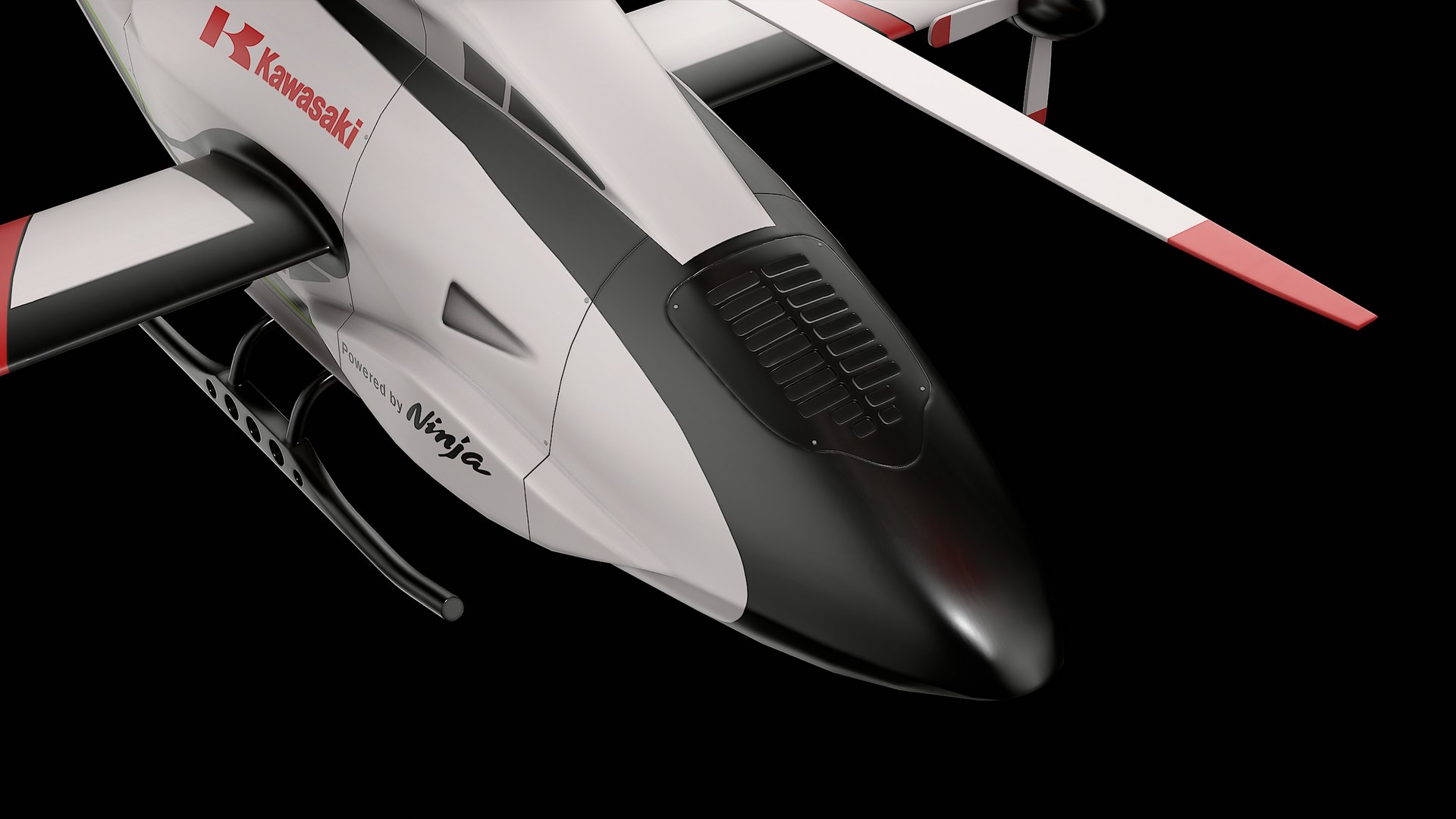 Kawasaki K-Racer X1 Unmanned Helicopter 3D Model - TurboSquid 2328911