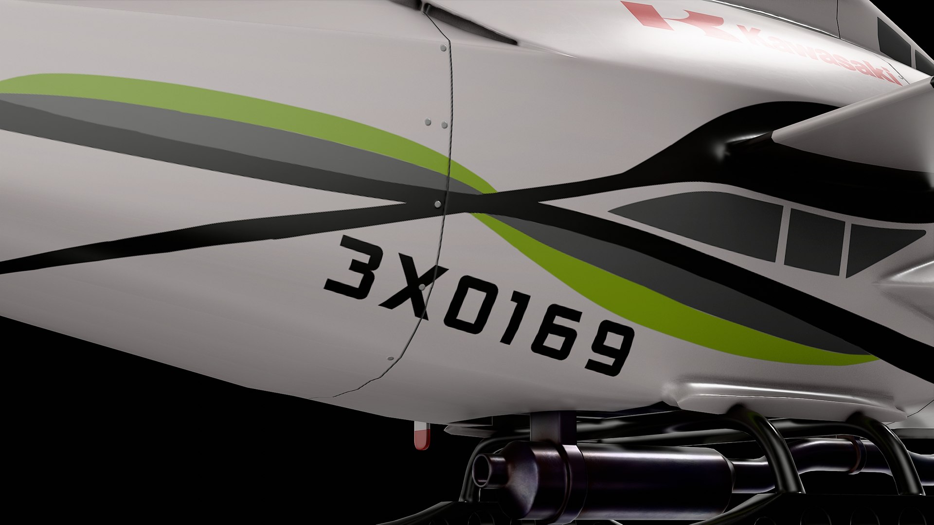 Kawasaki K-Racer X1 Unmanned Helicopter 3D Model - TurboSquid 2328911
