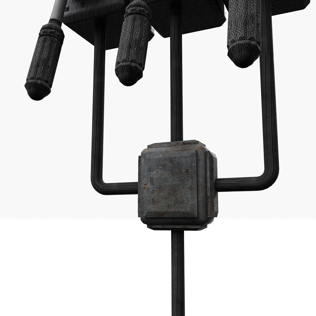 3d Model Lever Metal