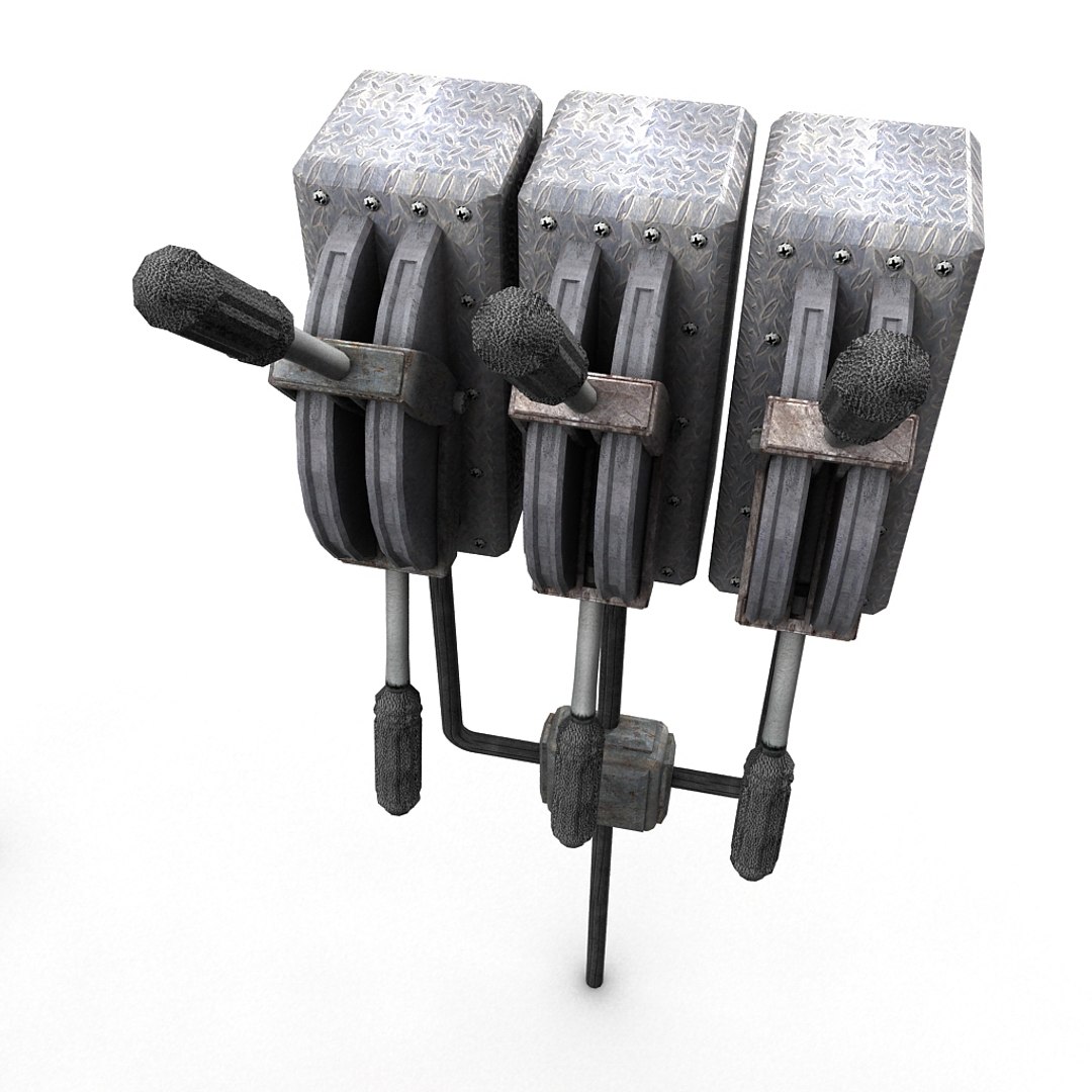 3d Model Lever Metal