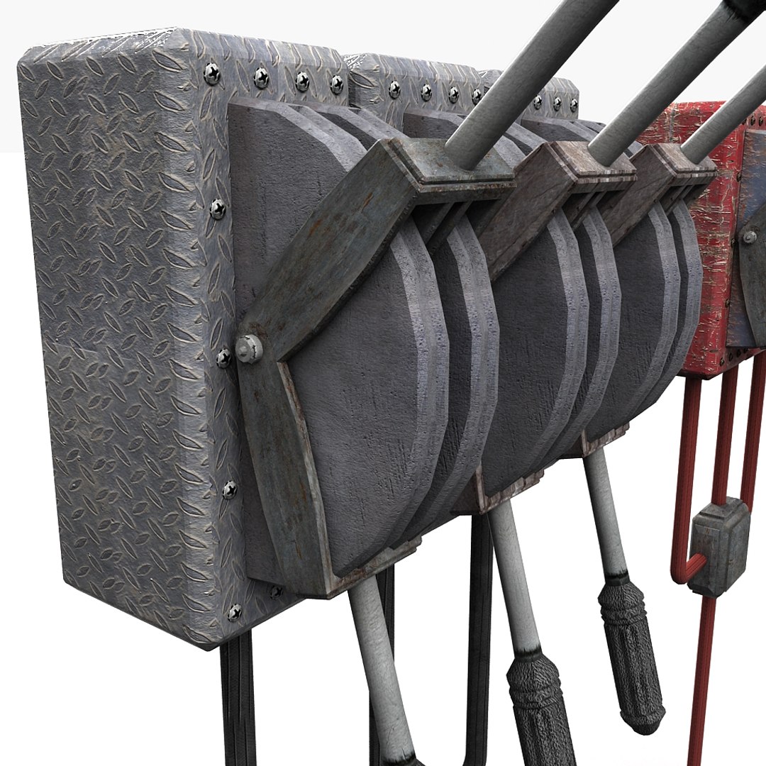 3d Model Lever Metal