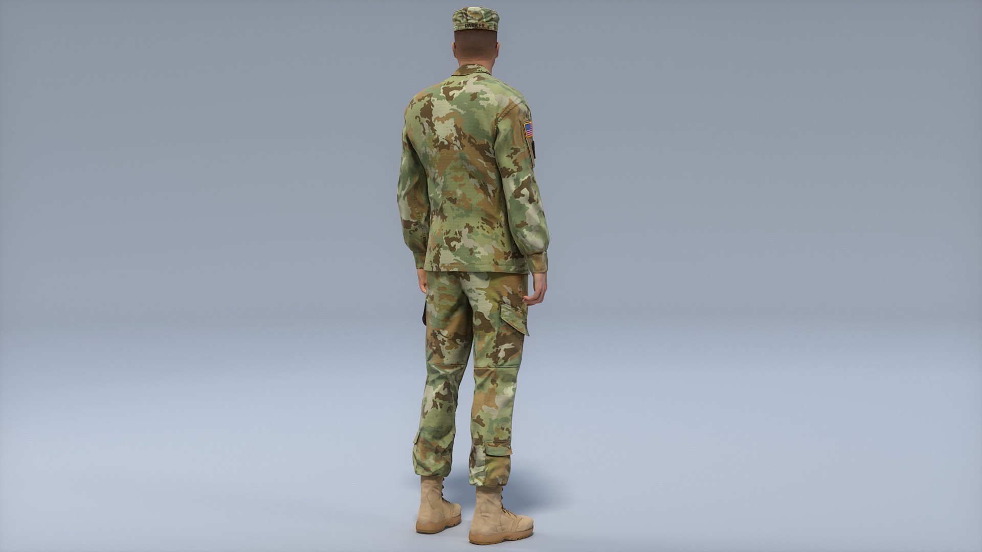 US Army Male Soldier ACU HQ 3D Model - TurboSquid 2286814