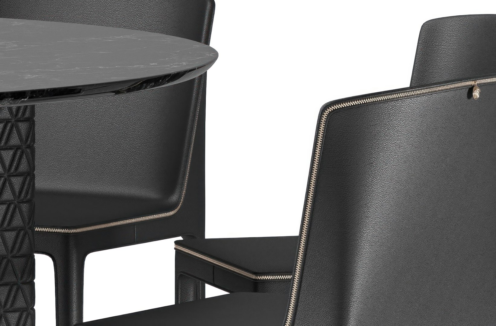 3D VERSACE HOME V Marble Round Dining Table and chair - TurboSquid 2110938