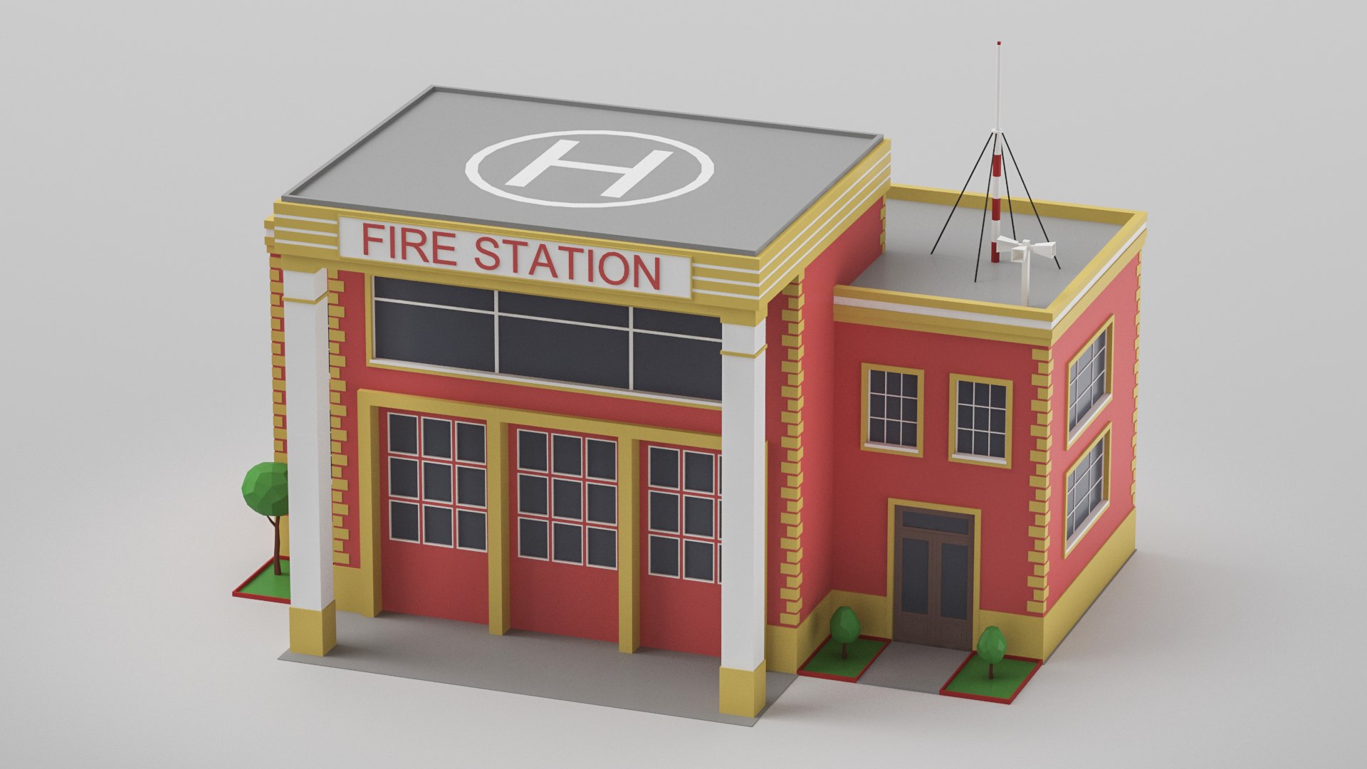 3D Low Poly Buildings Collection 05 Model - TurboSquid 1852800