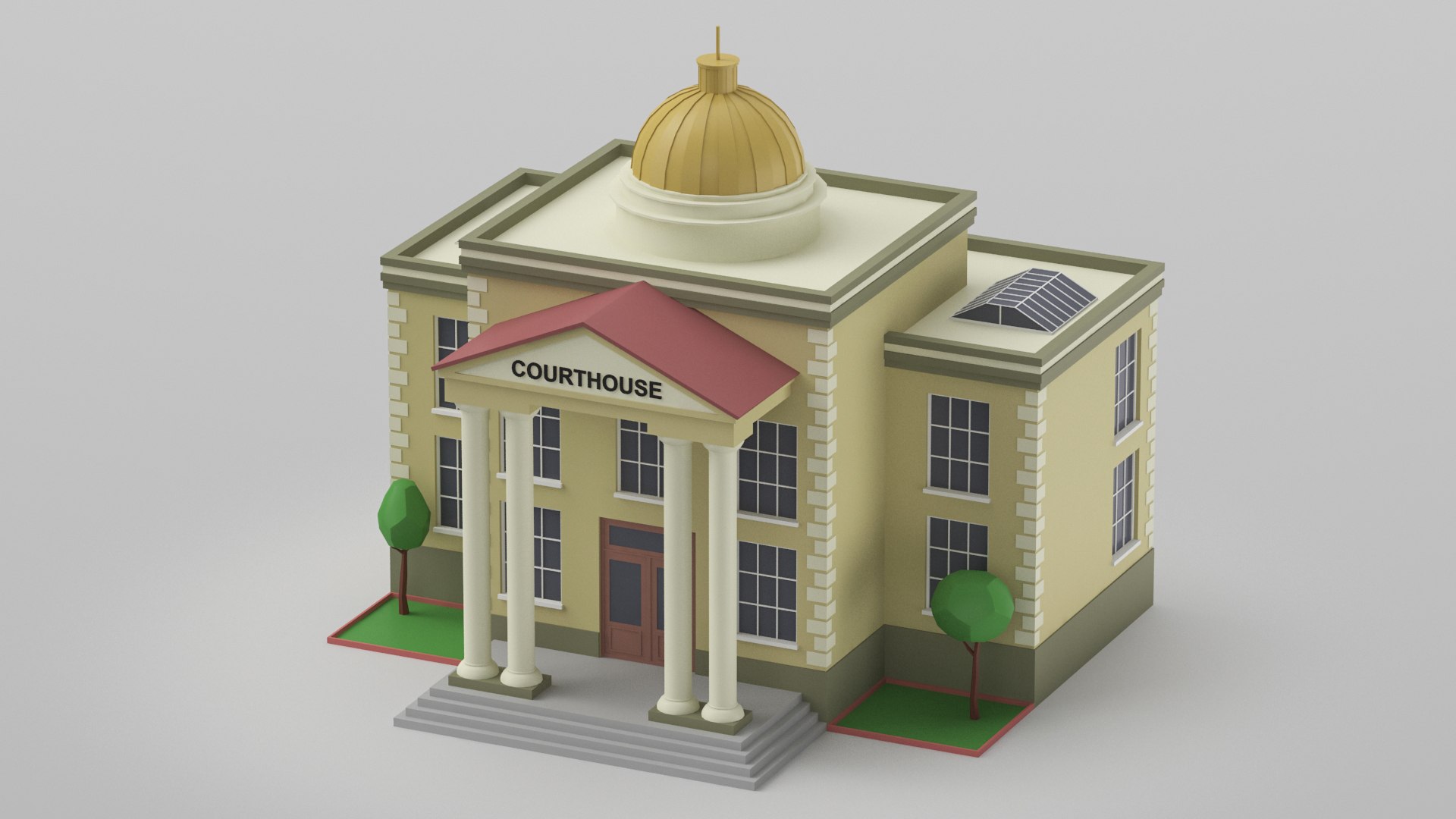 3D Low Poly Buildings Collection 05 Model - TurboSquid 1852800