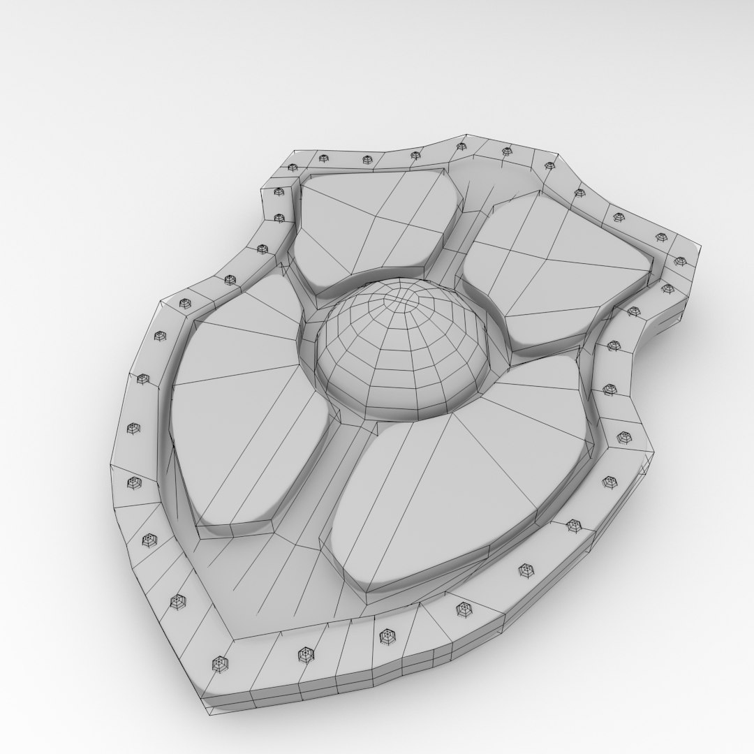 medieval shield 3d model