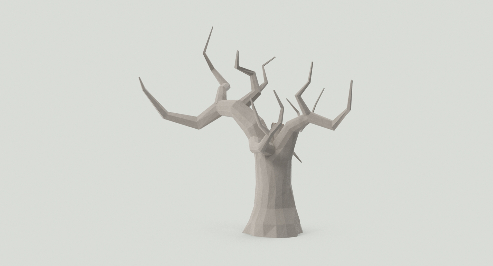 3d Model Bare Desert Tree 03