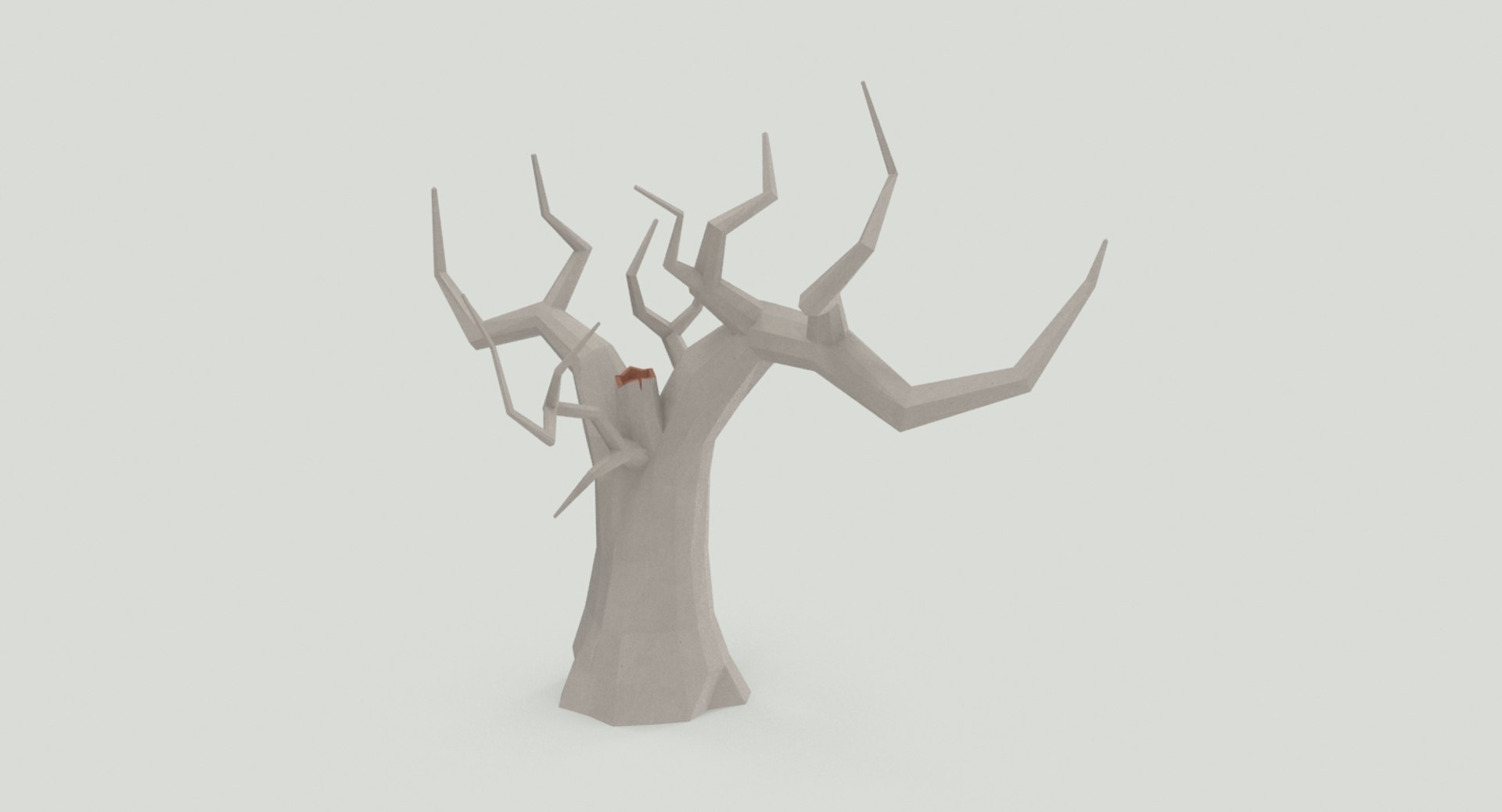3d Model Bare Desert Tree 03
