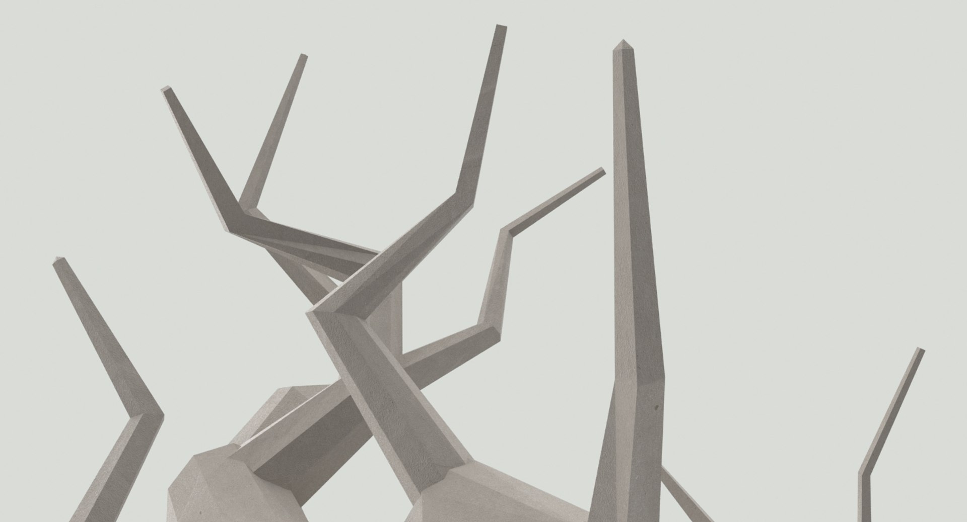 3d Model Bare Desert Tree 03