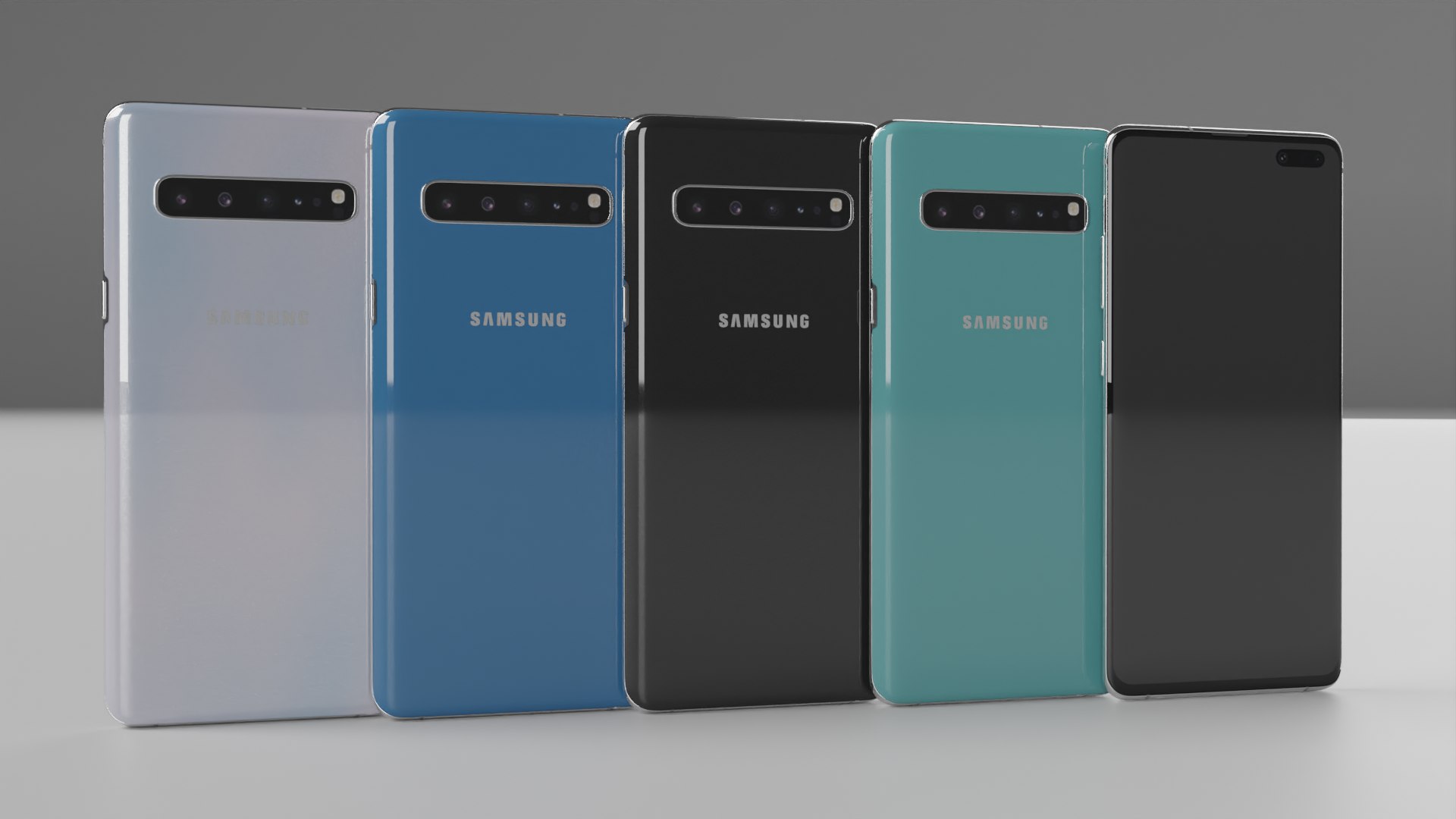 3D Samsung Galaxy S10 5G All Colors Smartphone - TurboSquid 2095719